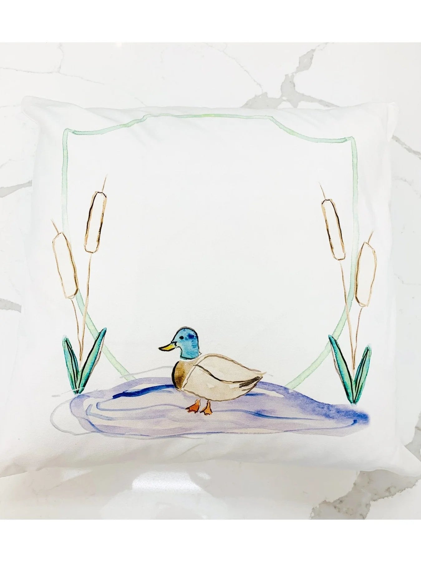Over the Moon Mallard Crest Pillow 17"X17" – Wiregrass Designs