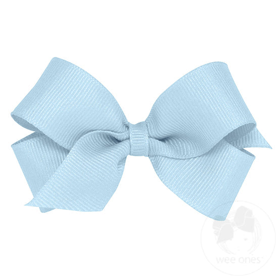 Wee Ones Mini Bow- Millennium Blue – Wiregrass Designs