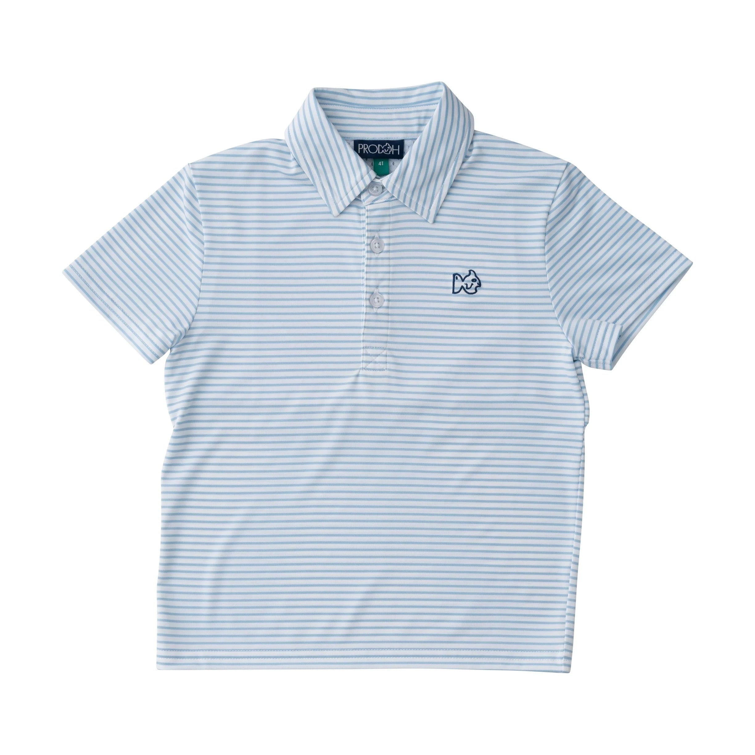 Prodoh Pro Performance Polo - Clear Sky Stripe – Wiregrass Designs