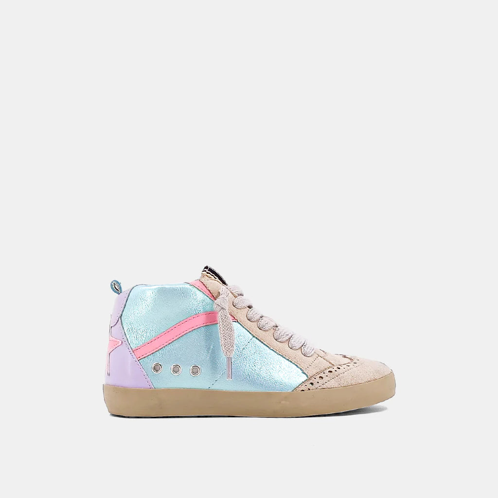 ShuShop Riley Toddler Sneakers - Aqua – Wiregrass Designs